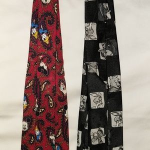 Disney | Accessories | Disney Mickey And Winnie The Pooh Ties | Poshmark